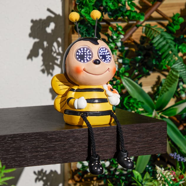 Firefly Solar Light Co Animated Eyes Solar Light - Bee | Home Bargains