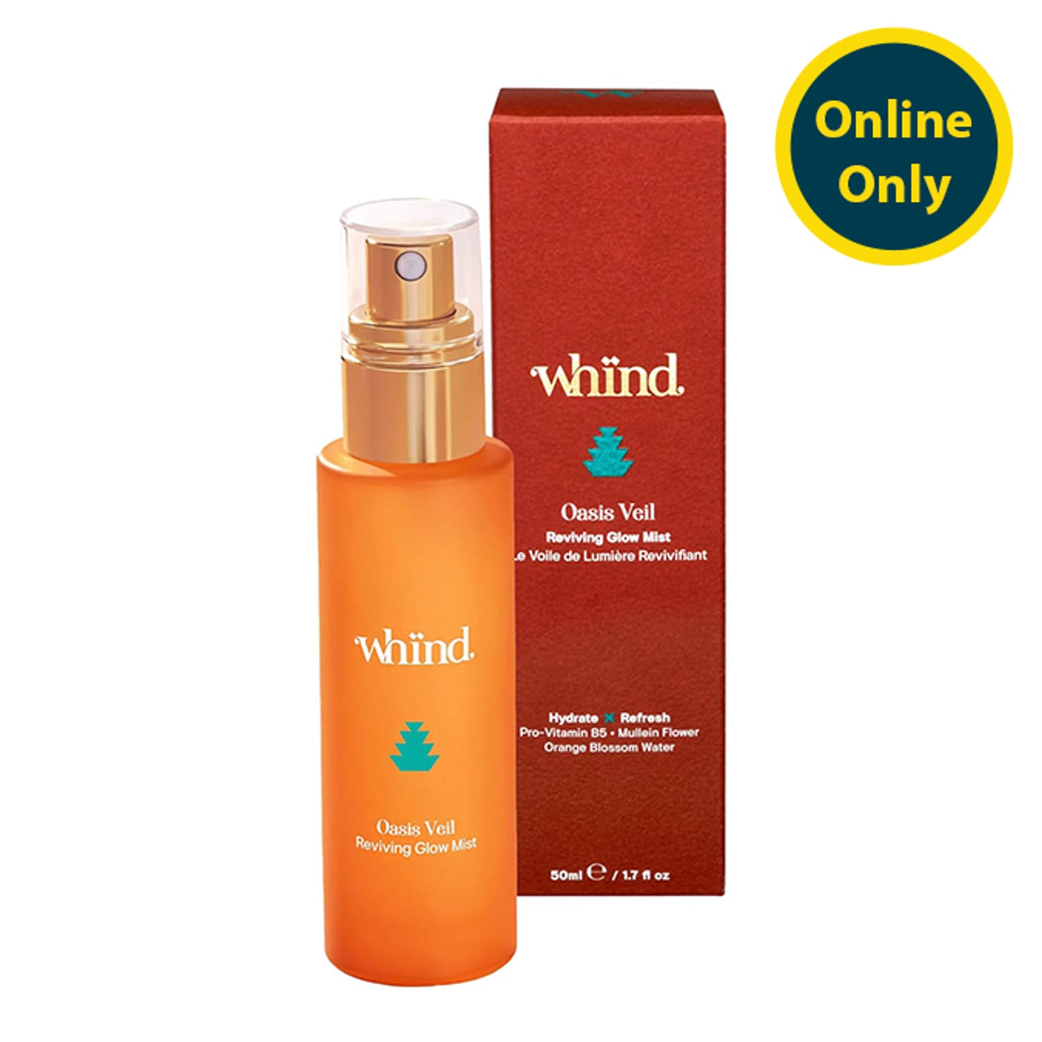 whind Oasis Veil Reviving Glow Mist 50ml | Home Bargains