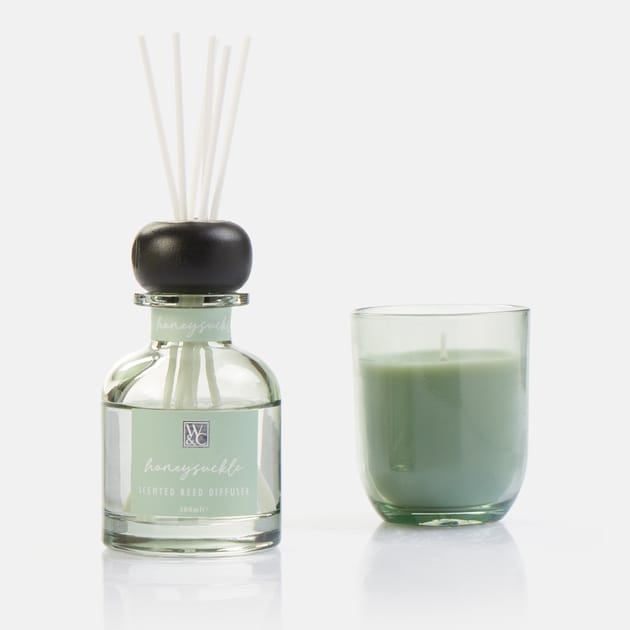 Wickford & Co Candle & Diffuser Gift Set - Honeysuckle | Home Bargains