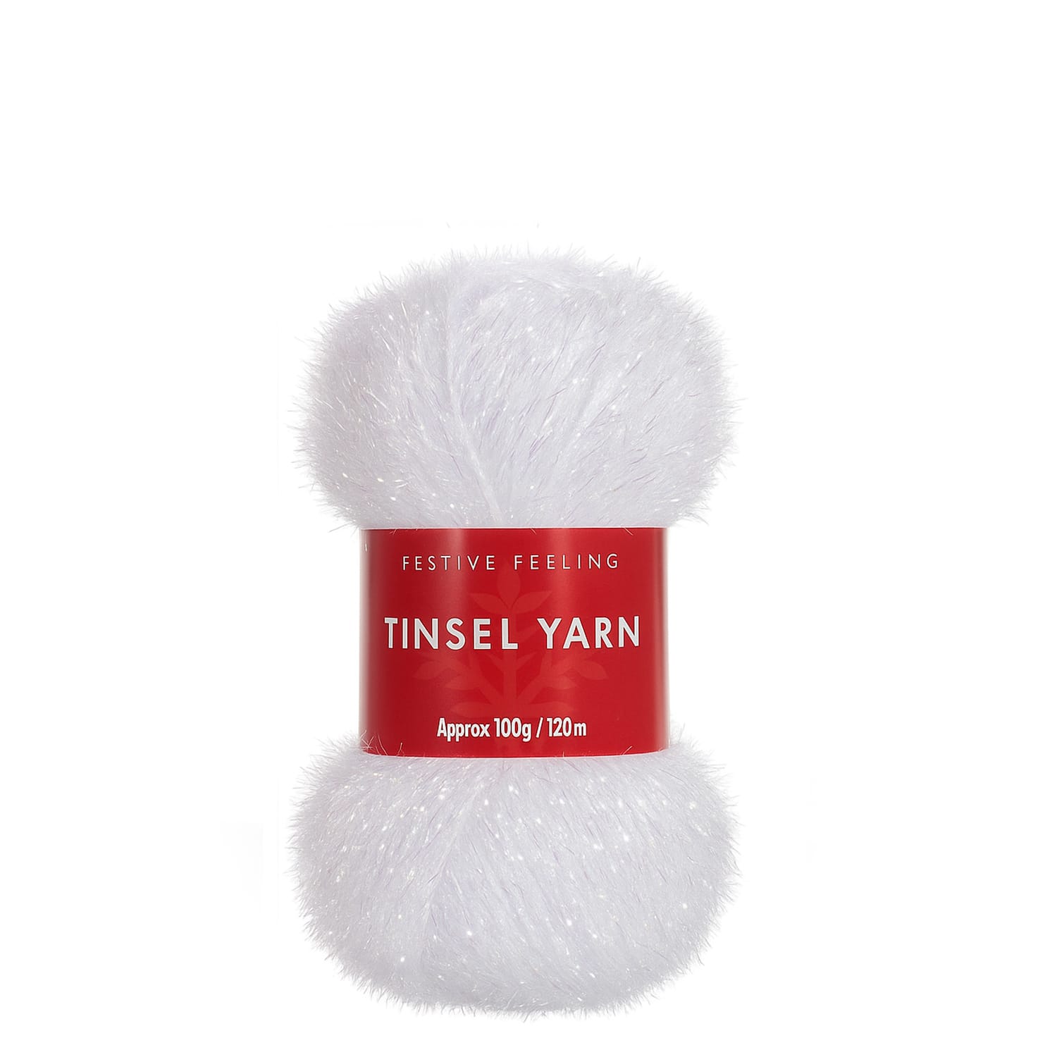 Festive Feeling Tinsel Yarn 100g | Home Bargains