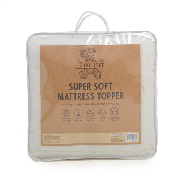 Teddy Soft Super Soft Mattress Topper | Home Bargains