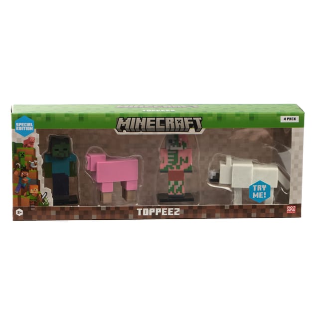 Minecraft Toppeez 4 Pack | Home Bargains