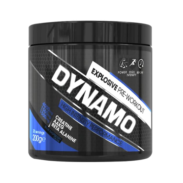Protein Dynamix Dynamo Extreme Pre Workout 200g - Blue Raspberry | Home ...