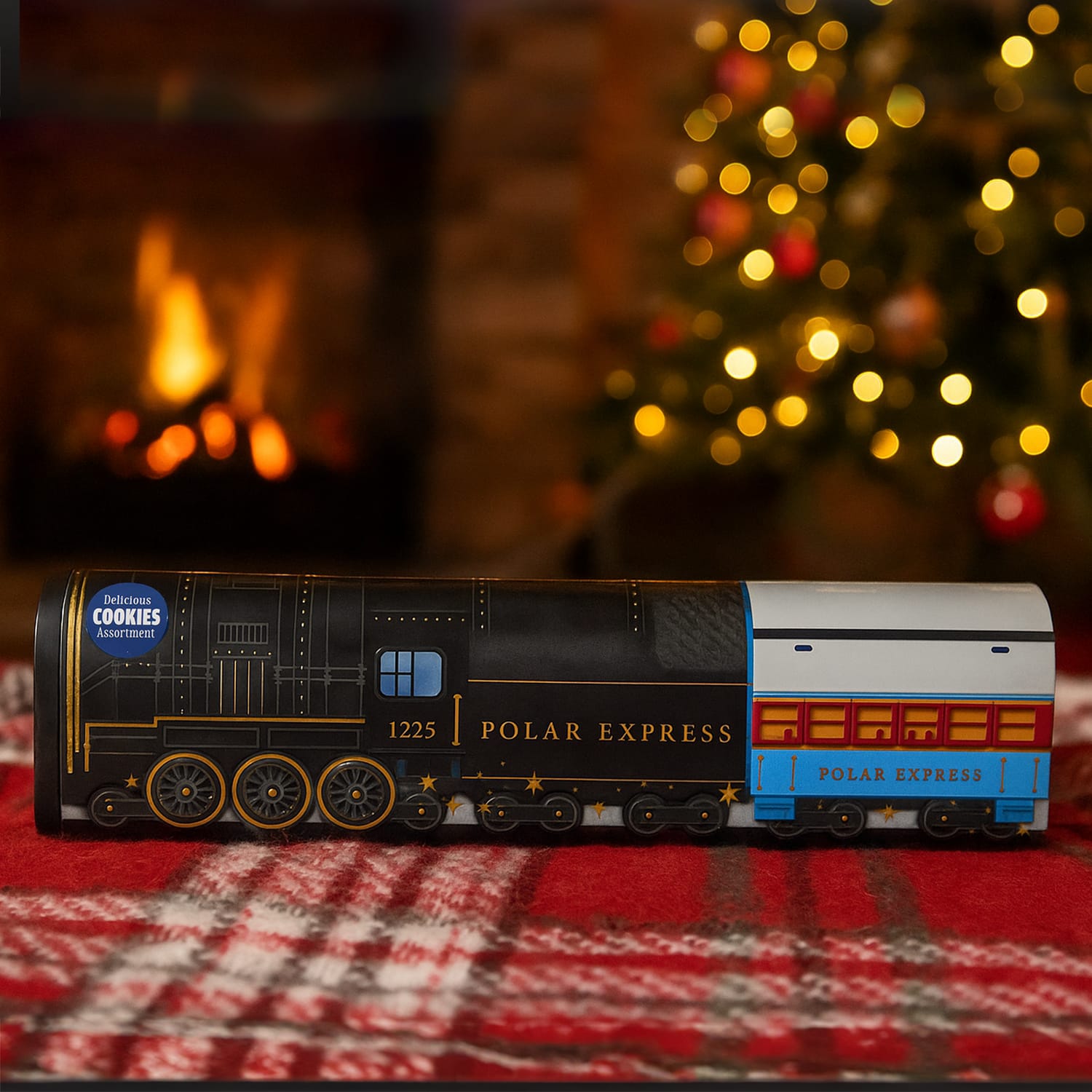 The Polar Express Cookie Filled Tin 270g | Home Bargains