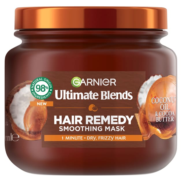 Garnier Ultimate Blends Coconut Oil & Cocoa Butter Hair Remedy Mask for ...