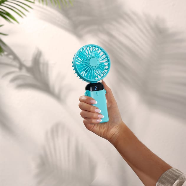 Hello Summer USB Rechargeable Portable Fan | Home Bargains