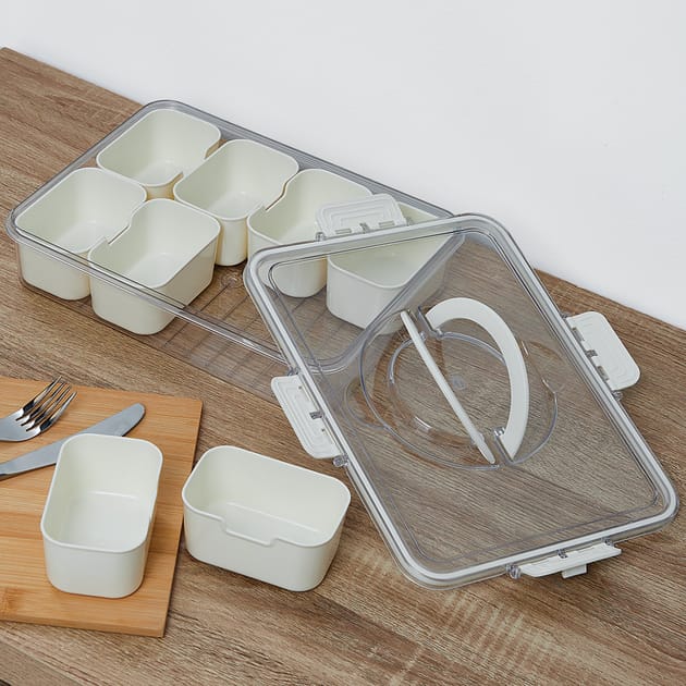 Kitchen 8 Compartment Snack Box | Home Bargains