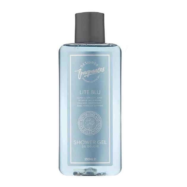 Designer Fragrance Shower Gel 250ml - Lite Blu | Home Bargains