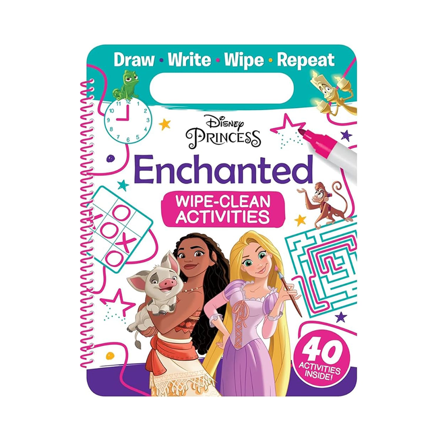 Disney Princess Enchanted Wipe-Clean Activities | Home Bargains