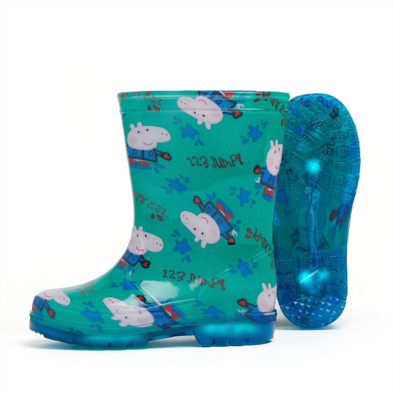 Peppa Pig Light Up George Kid's Wellies | Home Bargains