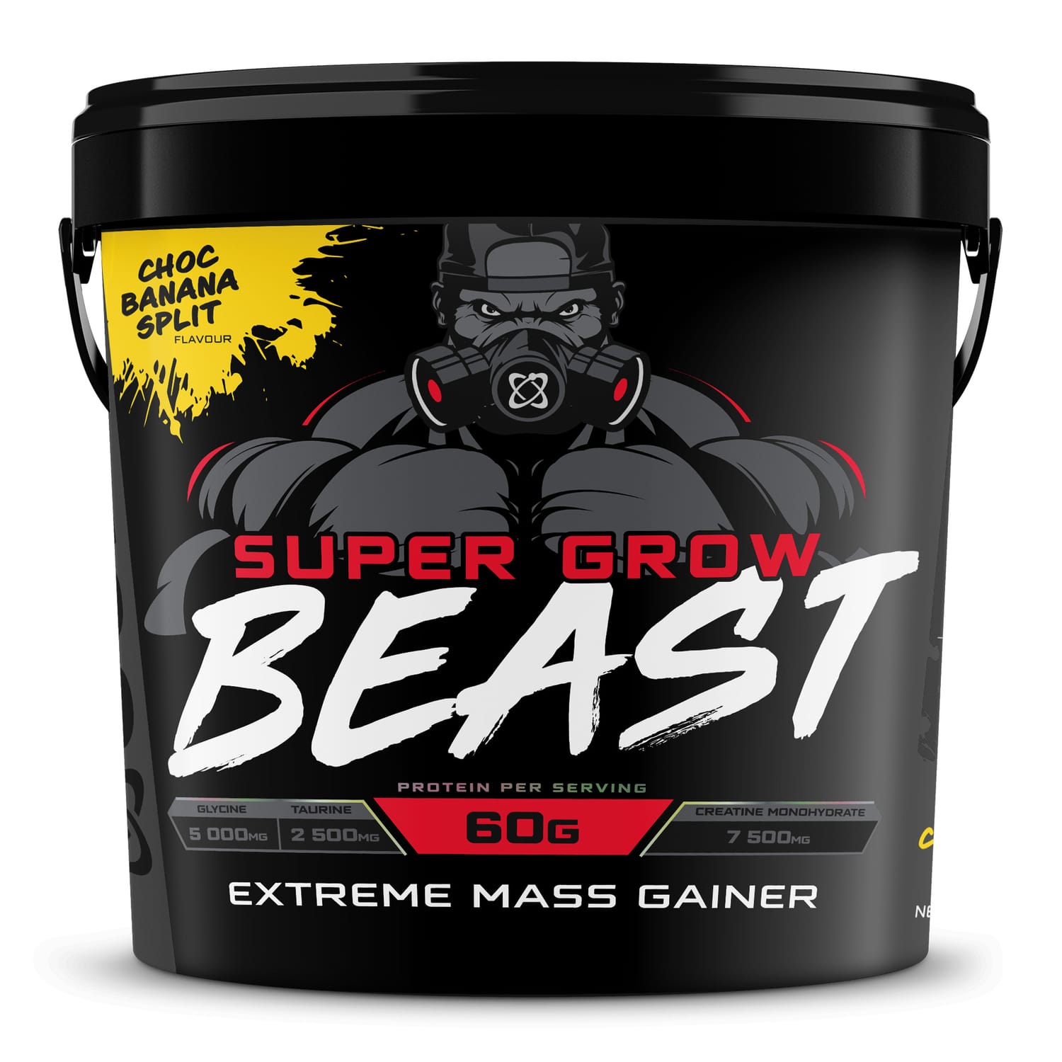 USN Super Grow Beast Extreme Mass Gainer 3kg - Chocolate Banana Split ...