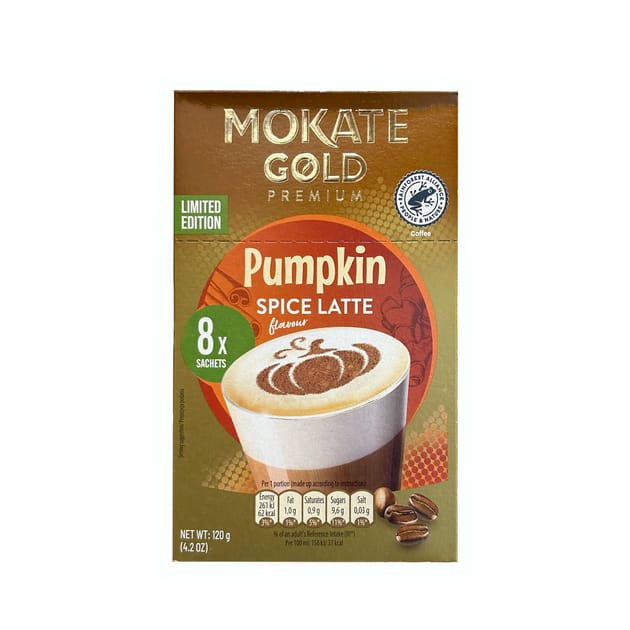 Mokate Gold Pumpkin Spice 8 Sachets 120g | Home Bargains