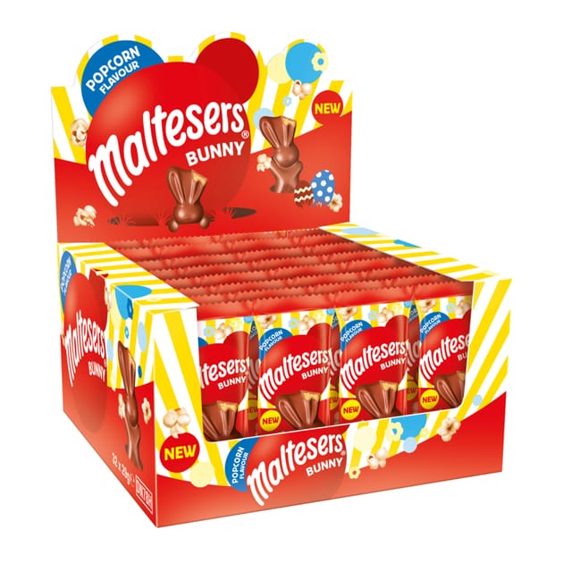 Maltesers Popcorn Chocolate Easter Bunny Treat 29g x32 | Home Bargains