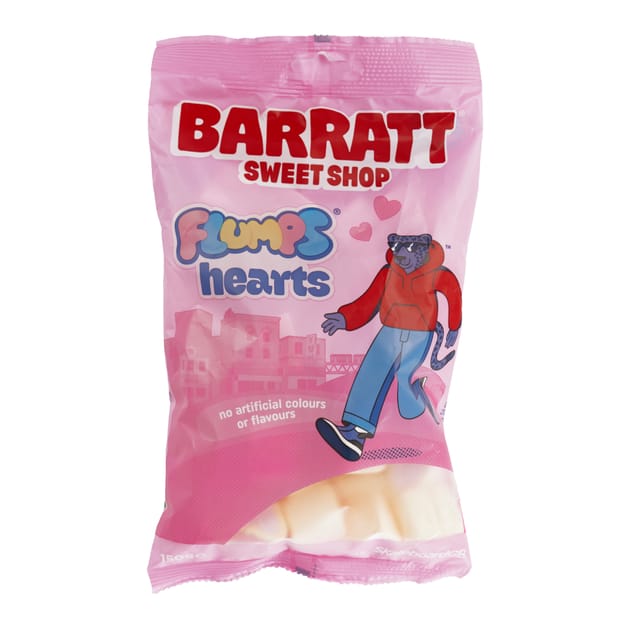 Barratt Sweet Shop Flump Hearts 150g | Home Bargains