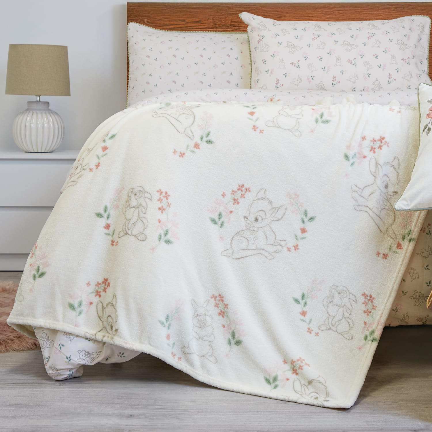Disney Bambi Fleece Throw | Home Bargains