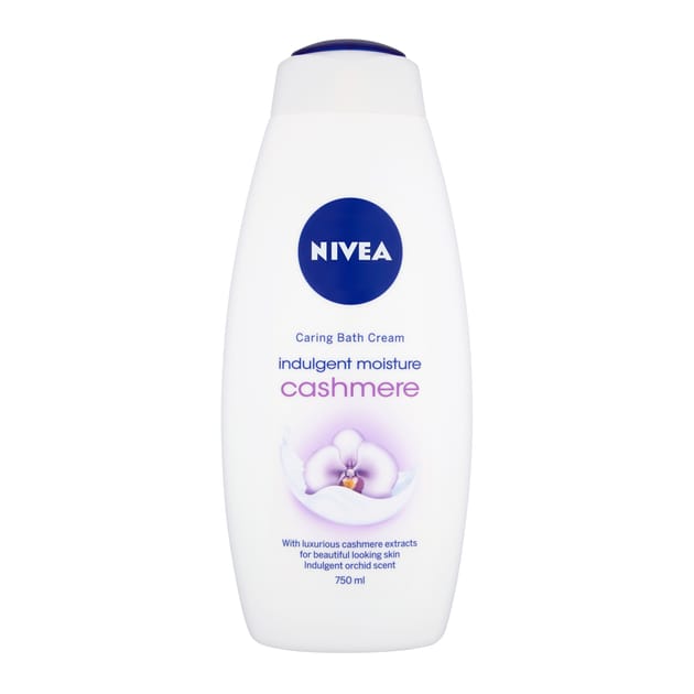 Nivea Caring Bath Cream Indulgent Moisture Cashmere 750ml | Home Bargains