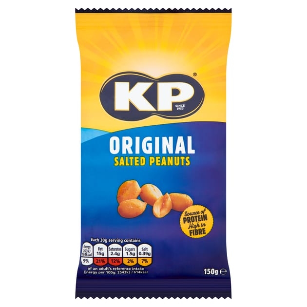 KP Original Salted Peanuts 150g | Home Bargains