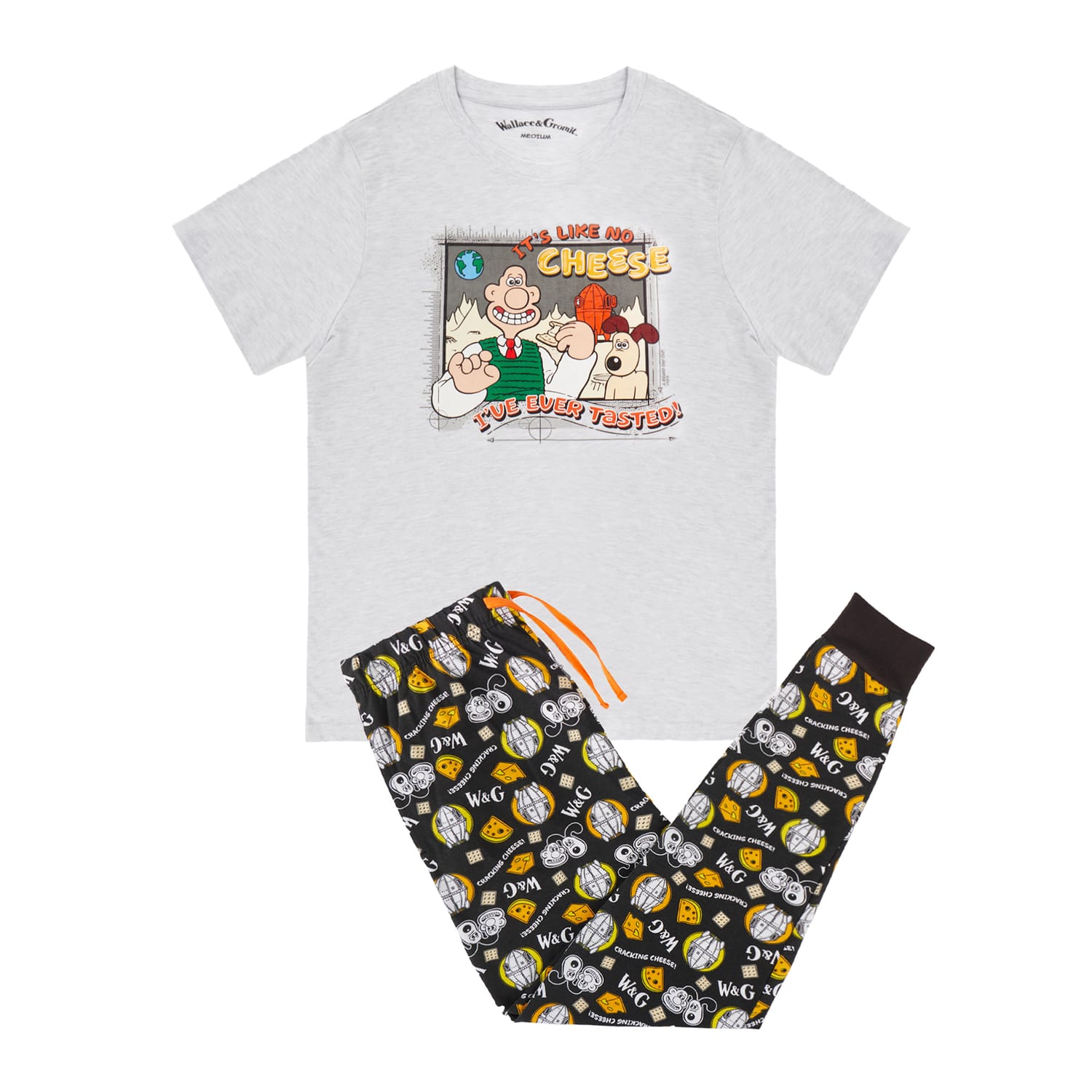Wallace & Gromit Mens Pyjamas | Home Bargains
