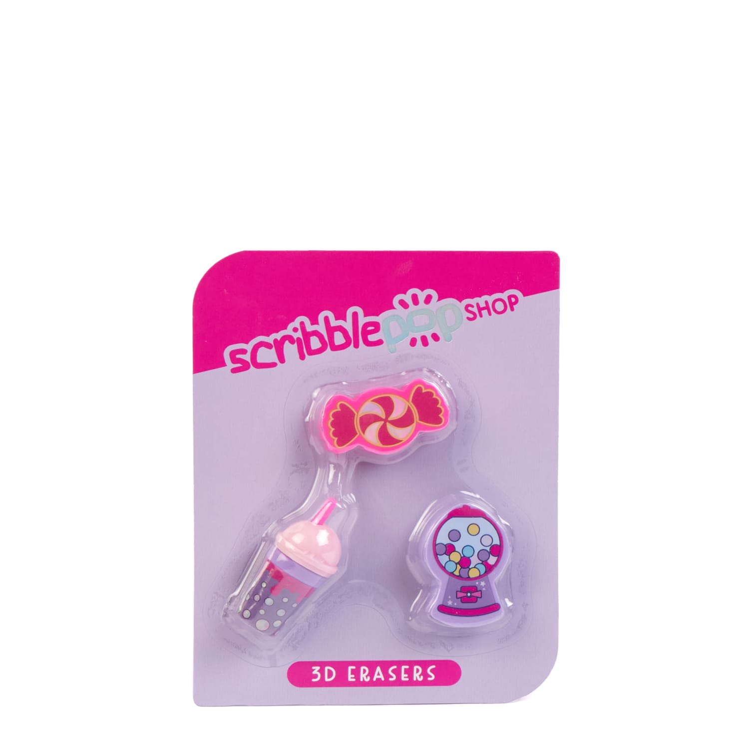 Scribble Pop Shop 3D Erasers | Home Bargains