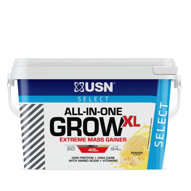 USN Select All-In-One Grow XL Extreme Mass Gainer 3kg - Banana | Home ...