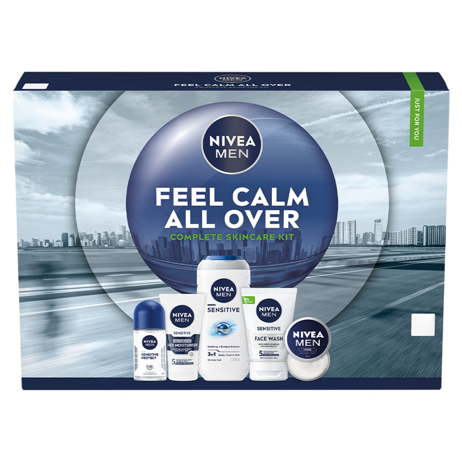 Nivea Men Feel Calm All Over Skincare Gift Set | Home Bargains