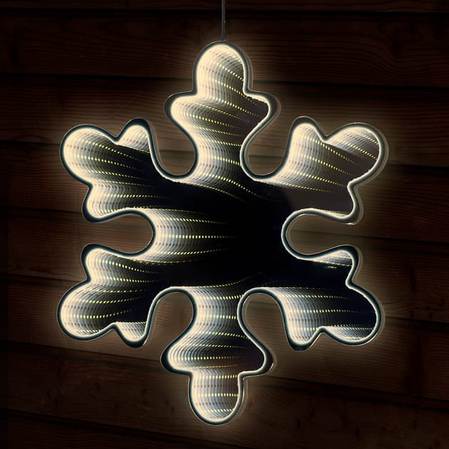 Prestige Snowflake Infinity Lights | Home Bargains