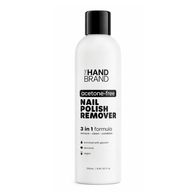 The Hand Brand Acetone-Free Nail Polish Remover 250ml | Home Bargains