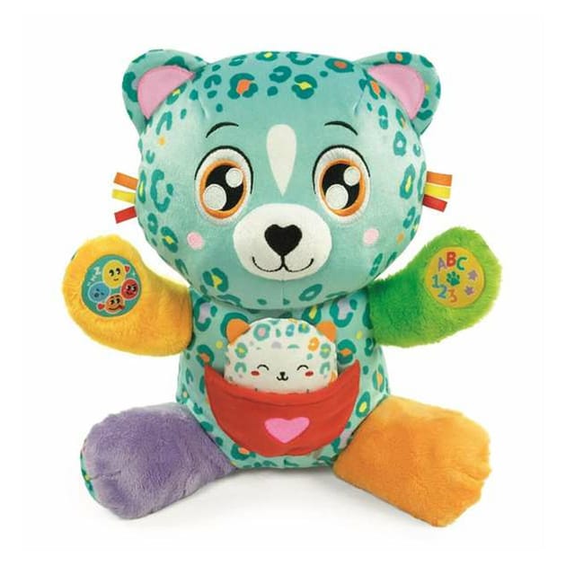 Clementoni Baby Leopard Plush Toy | Home Bargains