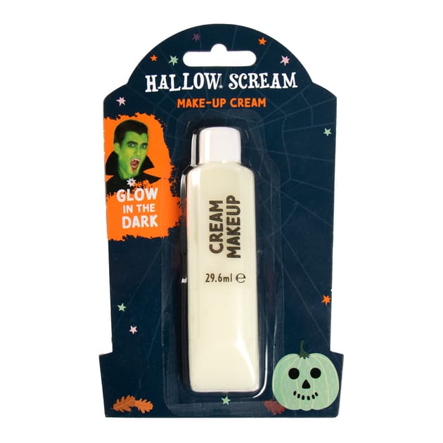 Hallow Scream Cream Make-Up - Glow In The Dark | Home Bargains