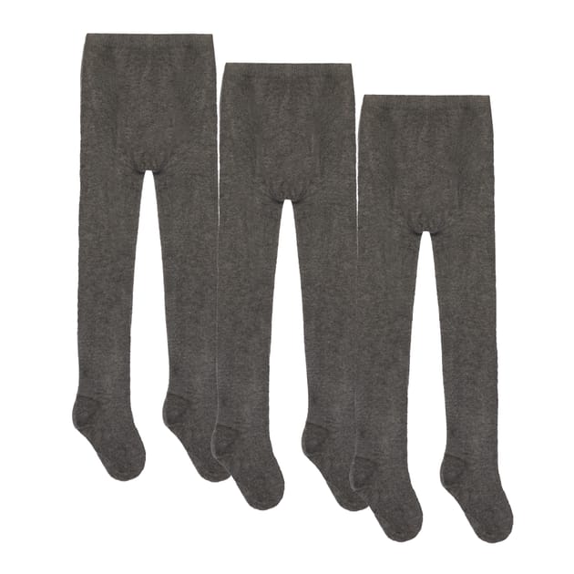 Originals Plain Grey Tights 3 Pack | Home Bargains