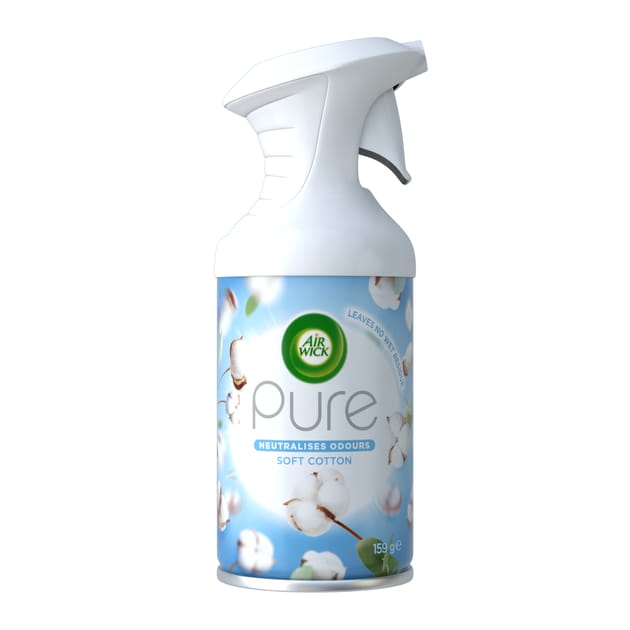 Air Wick Soft Cotton Pure Aerosol 250ml | Home Bargains