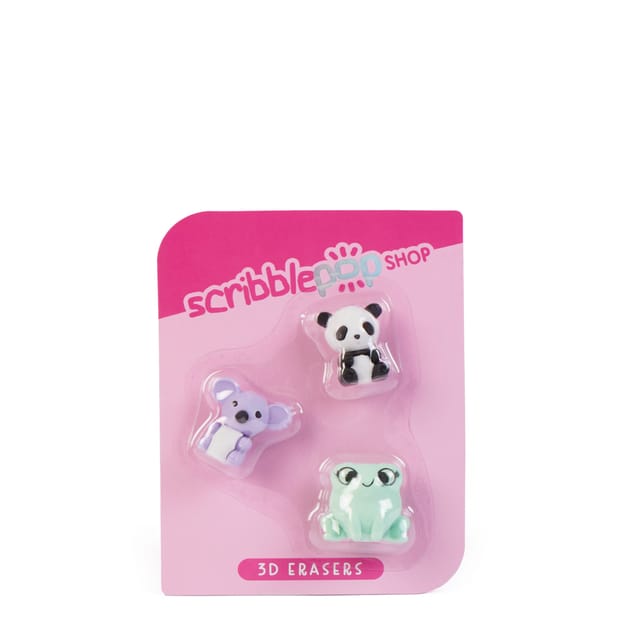 Scribble Pop Shop 3D Erasers | Home Bargains