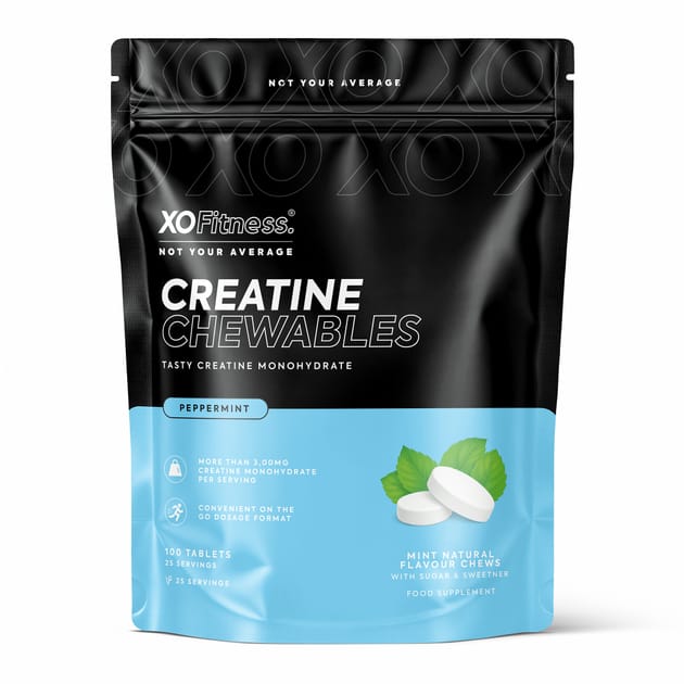 XO Fitness Creatine Chewable Tablets 100s - Peppermint | Home Bargains