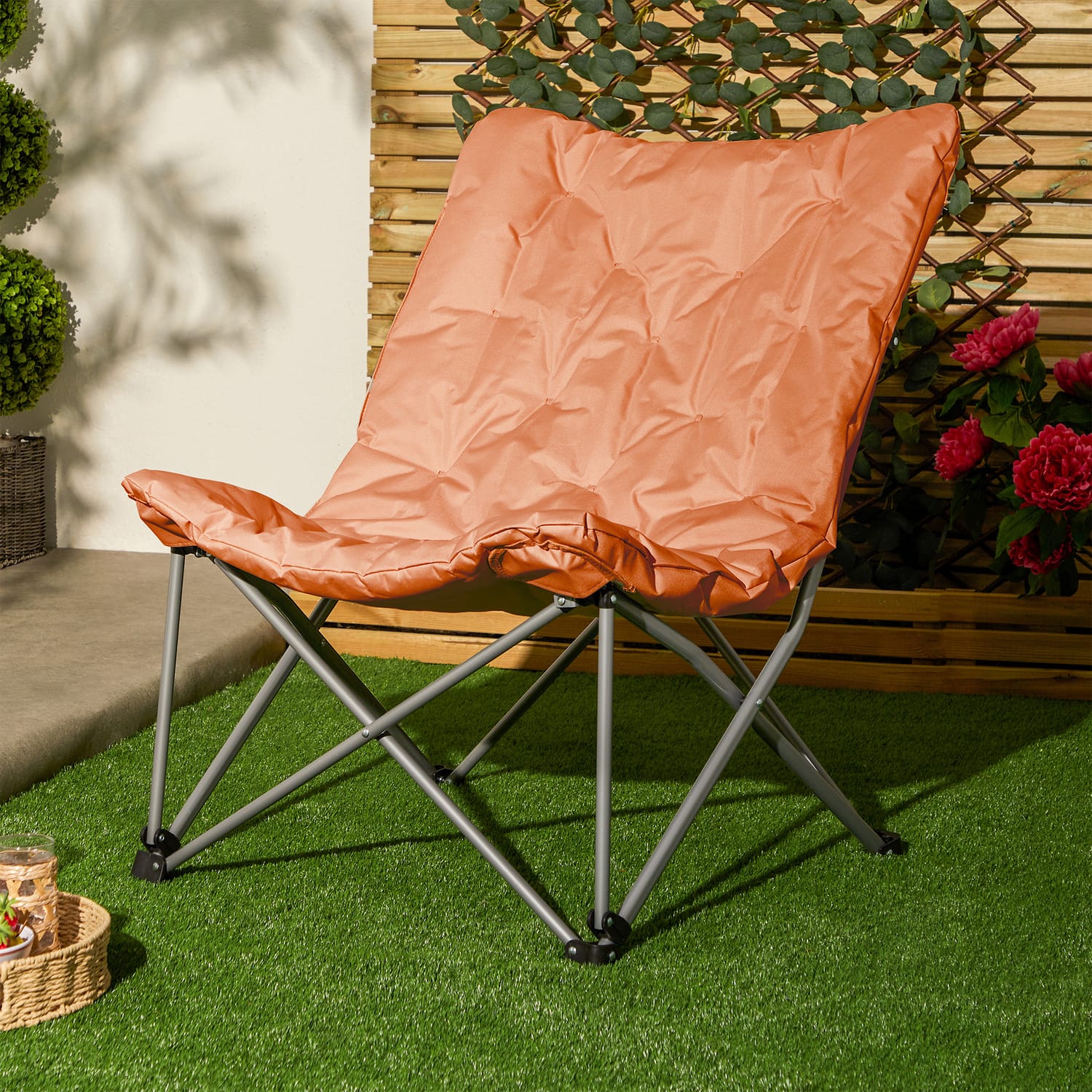 Hello Summer Folding Butterfly Chair | Home Bargains