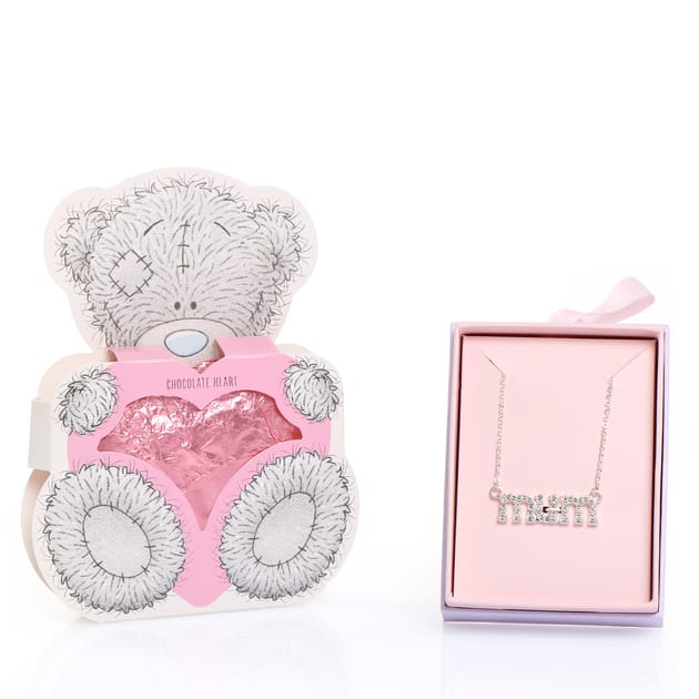 Tatty Teddy Chocolate Heart & Necklace Set | Home Bargains