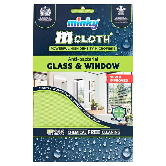 Minky Powerful High Density Microfibre Glass & Window Cloth | Home Bargains