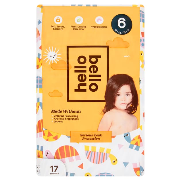 Hello Bello Serious Leak Protection Nappies 17's Size 6 | Home Bargains