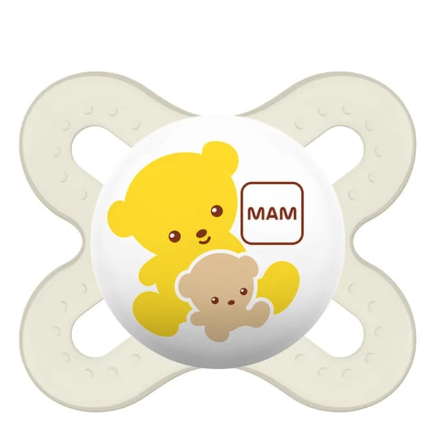 Mam Soothers Newborn - Yellow Bear | Home Bargains