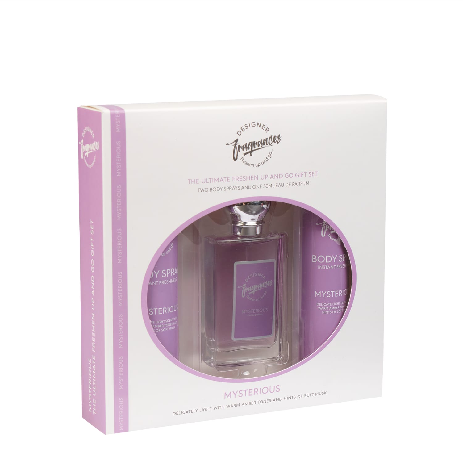 Designer Fragrances EDP Gift Set 50ml - Mysterious | Home Bargains