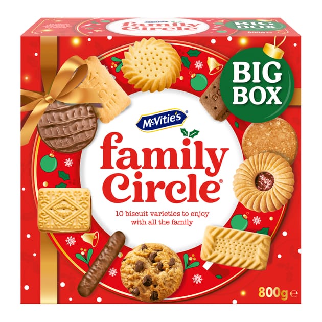 McVitie's Family Circle Biscuits Christmas Selection 800g | Home Bargains