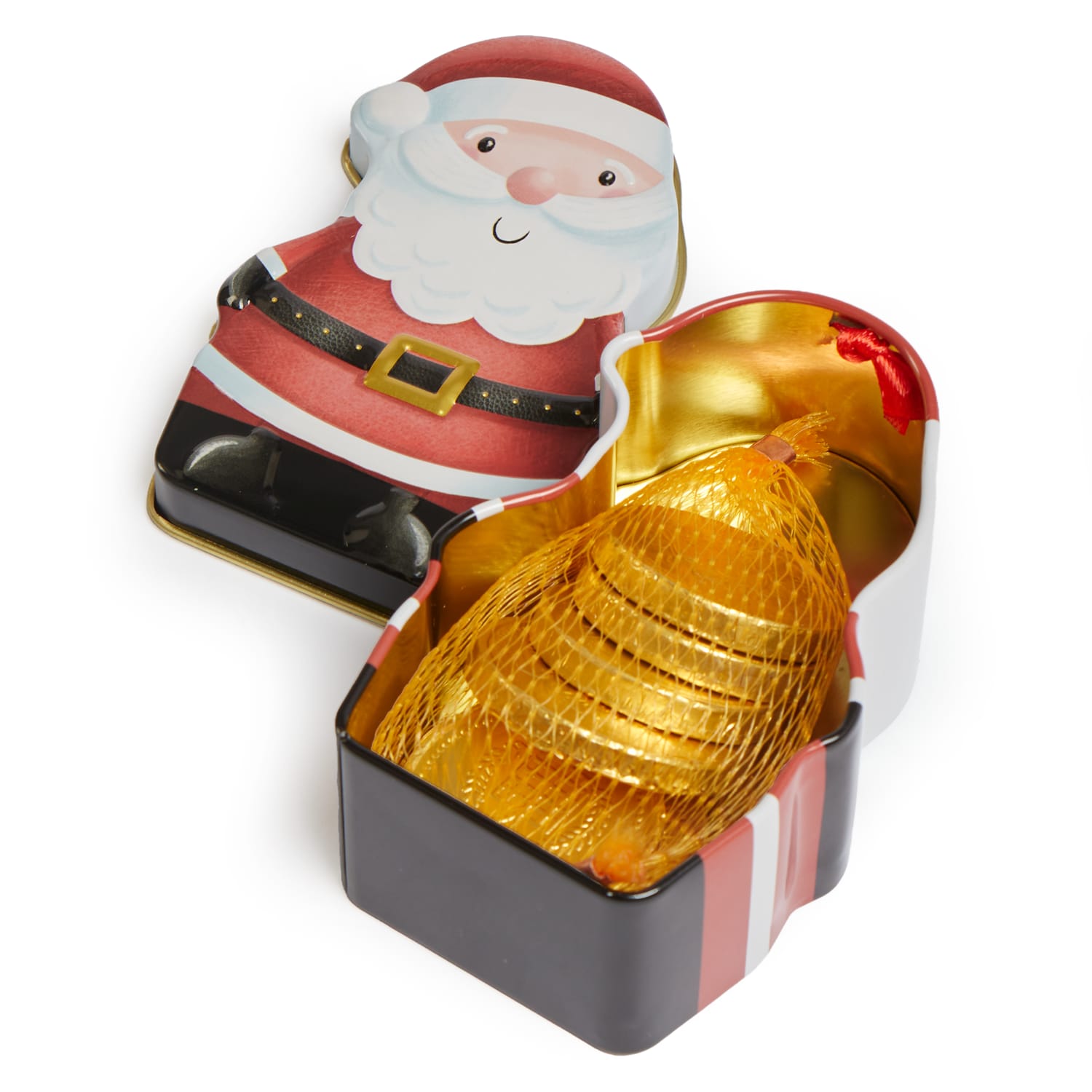 Milk Chocolate Coins Tin 35g - Santa | Home Bargains