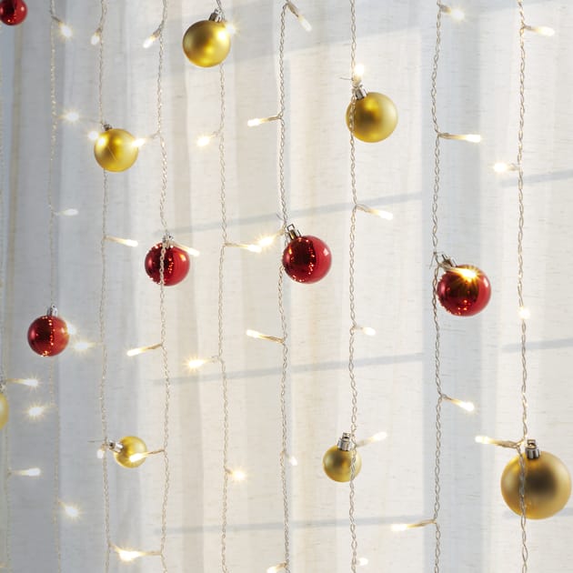 Prestige LED Bauble Curtain Lights | Home Bargains
