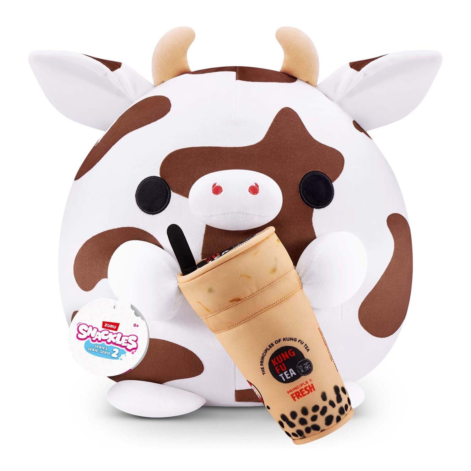 Snackles 14" Plush - Cow & Tea | Home Bargains