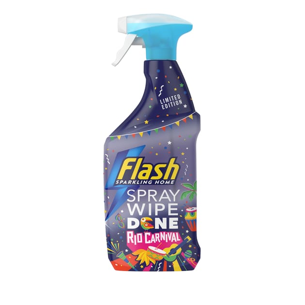 Flash Rio Carnival Spray Wipe Done Spray 800ml | Home Bargains