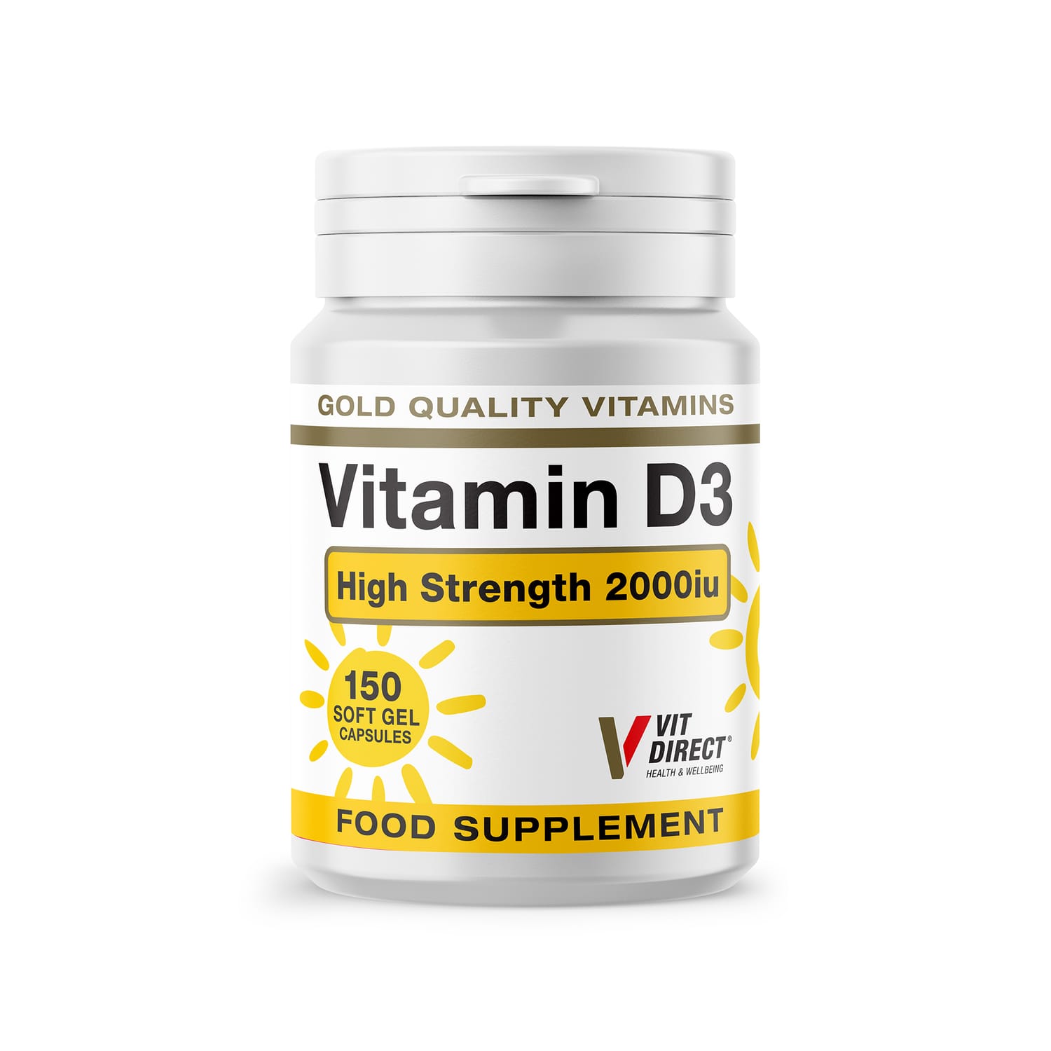 Vit Direct Vitamin D3 Softgels 150s | Home Bargains