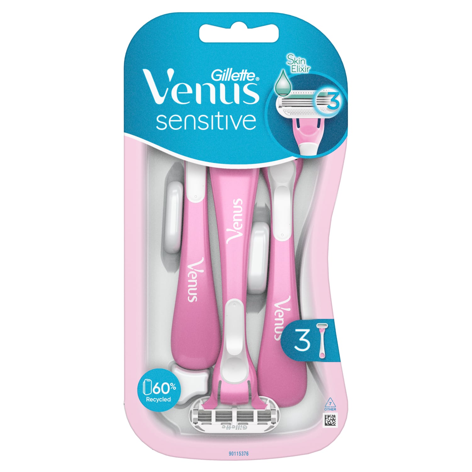 Gillette Venus Sensitive Women's Disposable Razors 3 Pack | Home Bargains