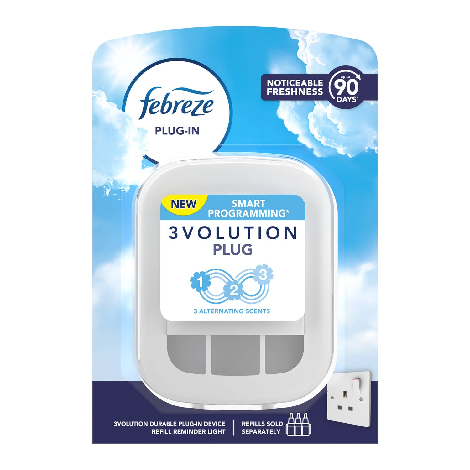 Febreze 3Volution Air Freshener Plug-In Diffuser | Home Bargains