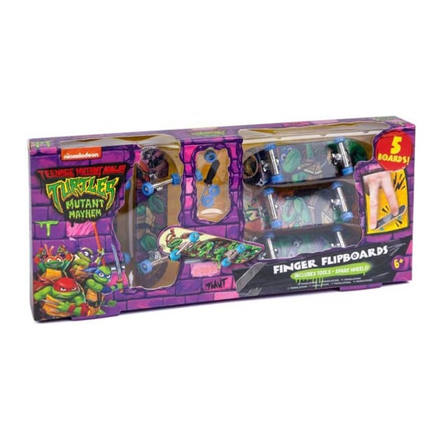 Teenage Mutant Ninja Turtles Finger Flipboards 5 pack | Home Bargains