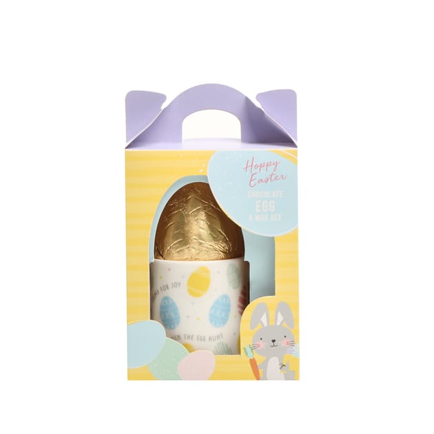 Hoppy Easter Chocolate Egg & Mug Set | Home Bargains