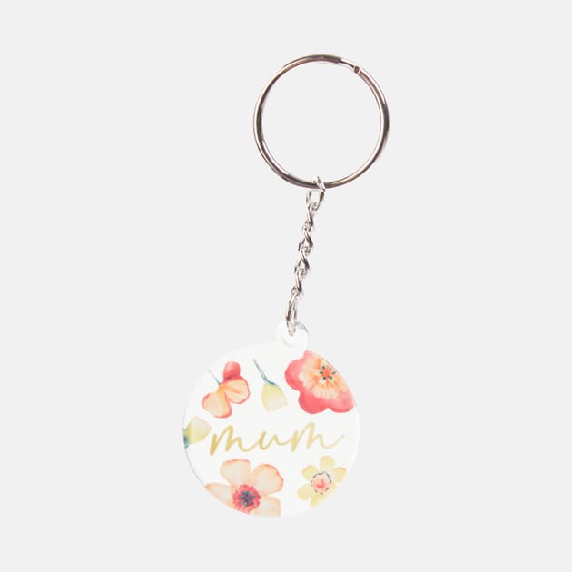 Mother's Day Floral Mum Keyring | Home Bargains